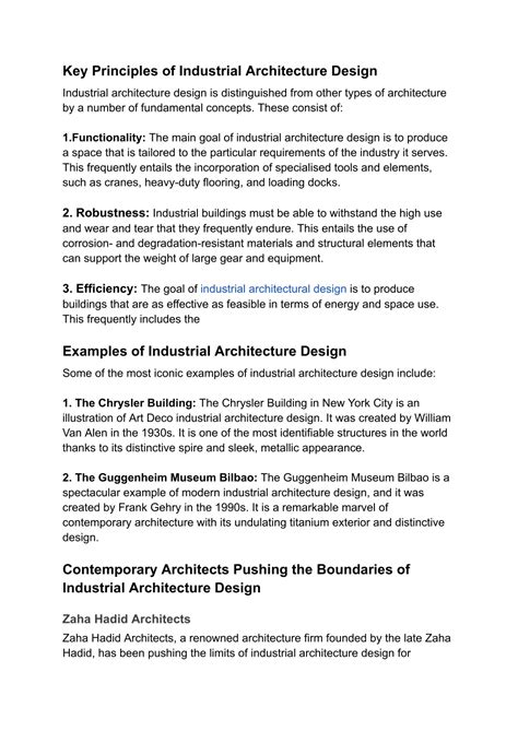 Ppt Industrial Architecture Design Exploring The Intersection Of Functionality And Aesthetics