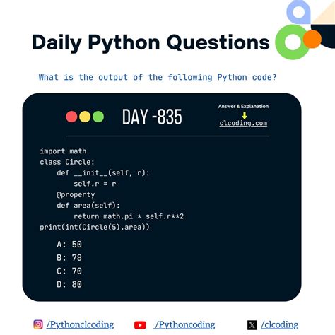 Python Coding Challenge Day 835 What Is The Output Of The Following