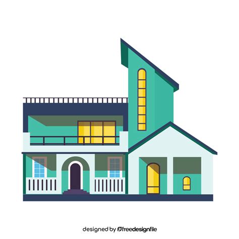 Suburban House Clipart Free Download