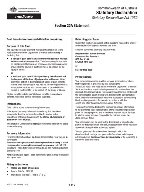 Statutory Declaration Form 13 Free Templates In Pdf Word Excel Download