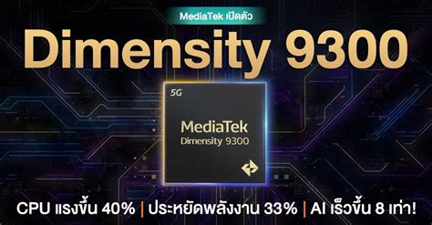 Mediatek Launches Dimensity 9300 A New Flagship Chipset 40 More