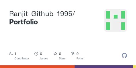 Github Ranjit Github 1995portfolio