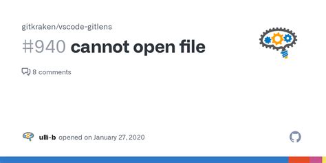 Cannot Open File Issue Gitkraken Vscode Gitlens GitHub