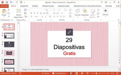 Plantilla Elegante Femenina Para Powerpoint Plantillas Gratis