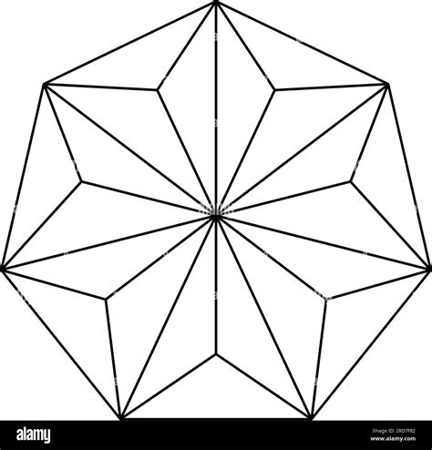 Scared Geometry Vector Design Elements Thin Line Geometric Isolated On White Background The