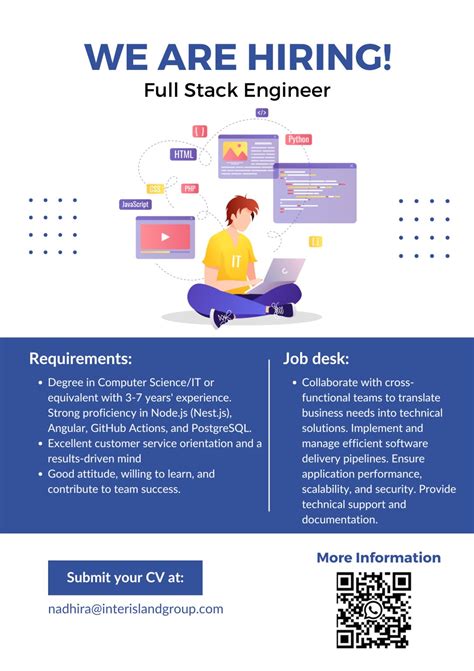 nadhira abdul halim on linkedin hiring fullstackdeveloper nodejs