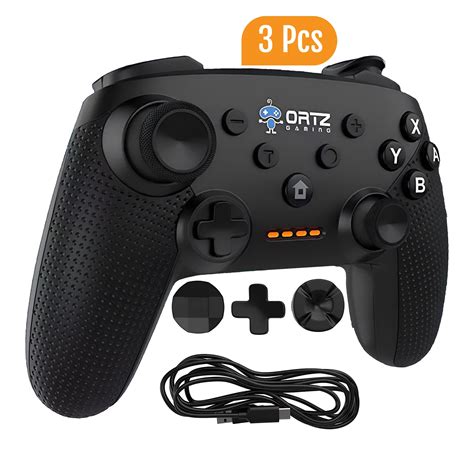 Ortz Pro Switch Controller 3 Pack Ergonomic Gamepad Set For Nintendo Switch Wireless