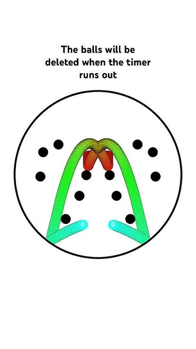 Satisfying Bouncing Ball Simulation The Balls Are Deleted When Their Timer Runs Out Youtube