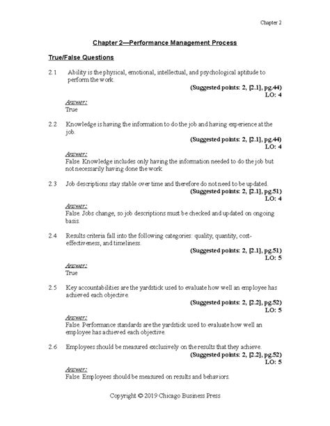 Aguinis Performance Management 4th Edition Chapter 02 Test Bank