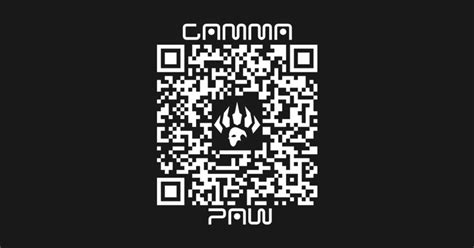 Gamma Paw Qr Code Gamma Paw Qr Code T Shirt Teepublic