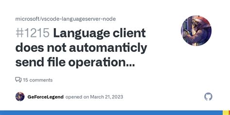 Language Client Does Not Automanticly Send File Operation Notification