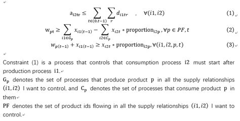 Mixed Integer Programming How To Design A Constraint To Control Flow