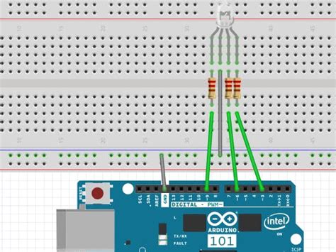 Control Rgb Led By Dragging Arduino 101 And App Inventor