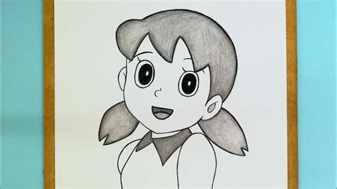 How To Draw Shizuka From Doraemon Step By Step Easy Drawing Ideas For
