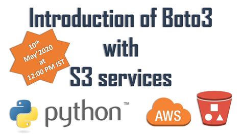 live session how to configure boto3 access s3 bucket in python
