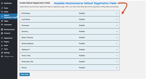 Woocommerce Registration Plugin Enable Default Fields By Addify Codecanyon