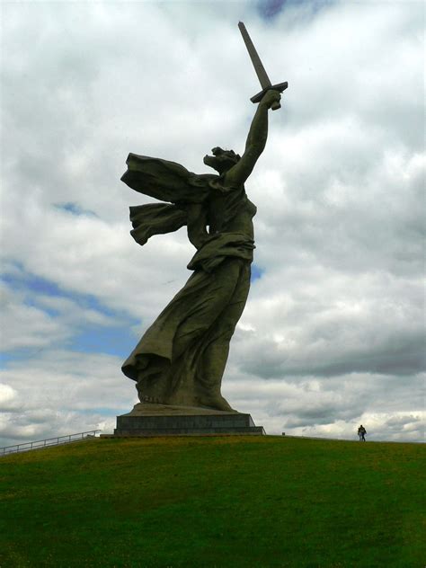 When we think of public art we think of, Statues.... (“Mother Russia ...