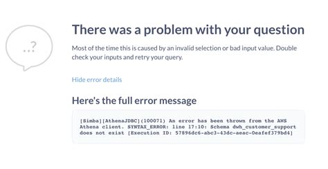 Moving A Model From Athena To Redshift Breaks All Questions Based On The Model · Issue 25056