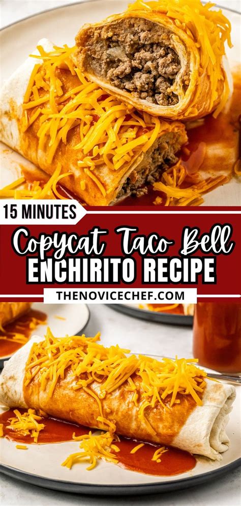 Taco Bell Enchirito Recipe Enchirito Recipe Taco Bell Enchirito