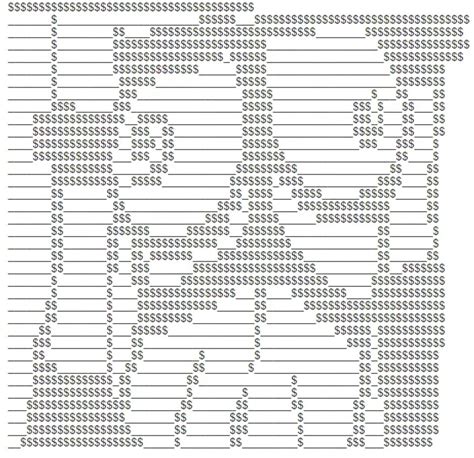 Изображение из символов