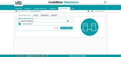 Client Codemeter Webadmin Configuration