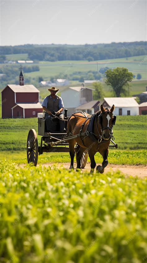 Premium Photo Authentic Amish Lifestyle Unity In Simplicity