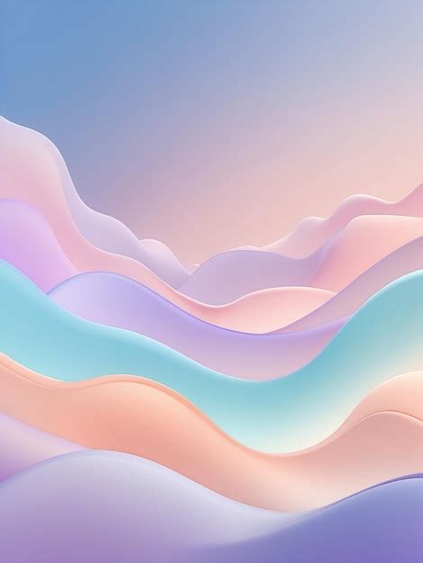 Premium Photo Abstract Ethereal Light Spectrum Wave Pattern Background With Soft Pastel Hues