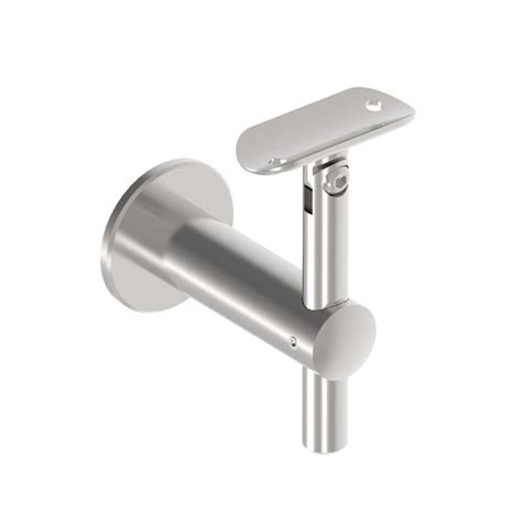 Supporto Corrimano Acciaio Inox Da Parete M8 Filetto Regolabile In