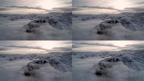 青海青藏高原橡皮山雪山云海航拍盛景视频素材下载编号7695731光厂vj师网