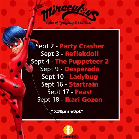 Premiere Dates For Miraculous Ladybug Season 3 Desperada Reflekdoll In