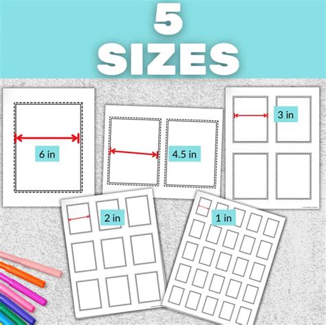 Rectangle Cut Outs 2d Rectangle Shapes For Math Crafts And Classroom Decor