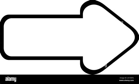 Vector Arrow Rounded Shapes Black And White Stock Vector Image And Art Alamy