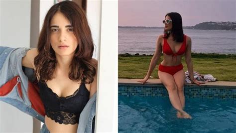 Radhika Madan Sends Temperature Soaring In Red Hot Bikini As She Chills
