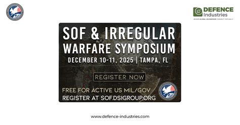 Sof Irregular Warfare Symposium 2025 Tactical And Special Ops Forum