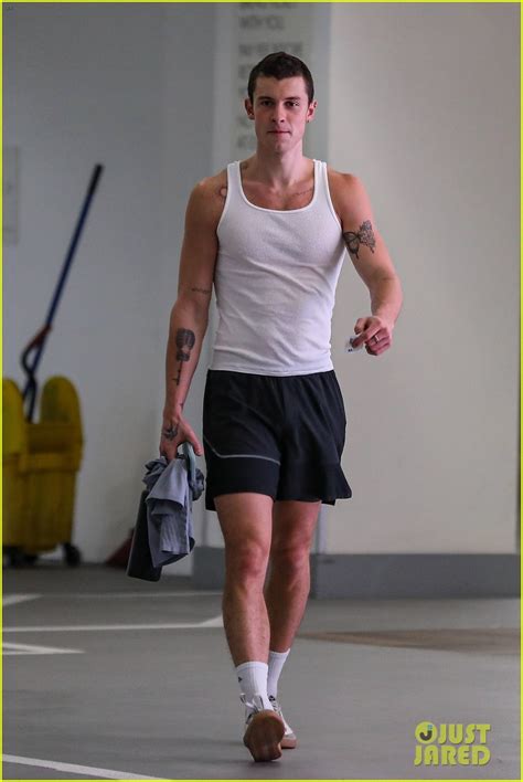 Shawn Mendes Shows Off His Seriously Toned Arms In A White Tank After A