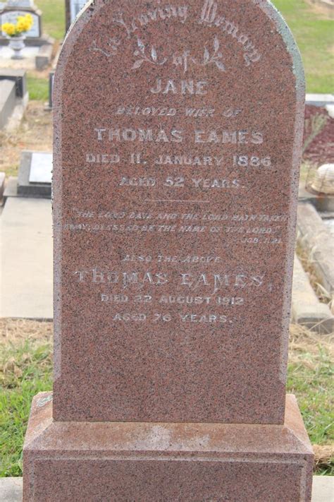 Thomas Eames 1835 1912 Homenaje De Find A Grave