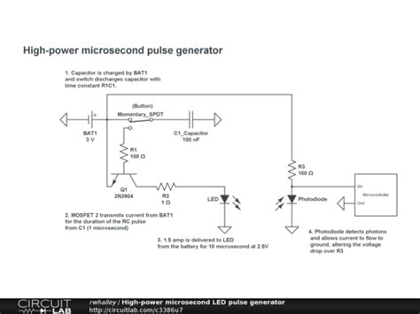 High Power Microsecond LED Pulse Generator CircuitLab