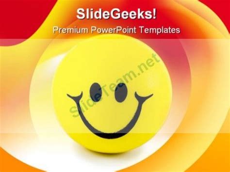 Smiley Face Shapes Powerpoint Backgrounds And Templates 0111