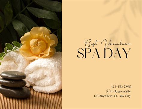 Free Printable Spa Day Voucher Template Drcullings Templates