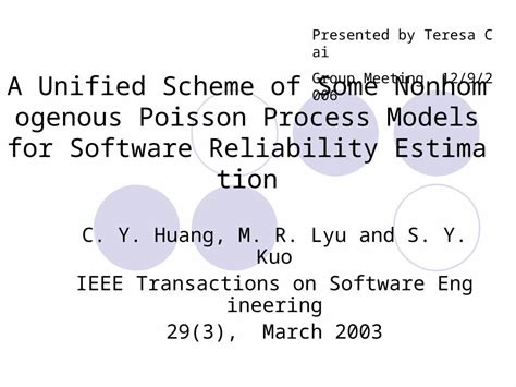 Ppt A Unified Scheme Of Some Nonhomogenous Poisson Process Models For