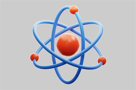 Atomic Structure With Interlinked Orbital Spheres 3d Incl Atom