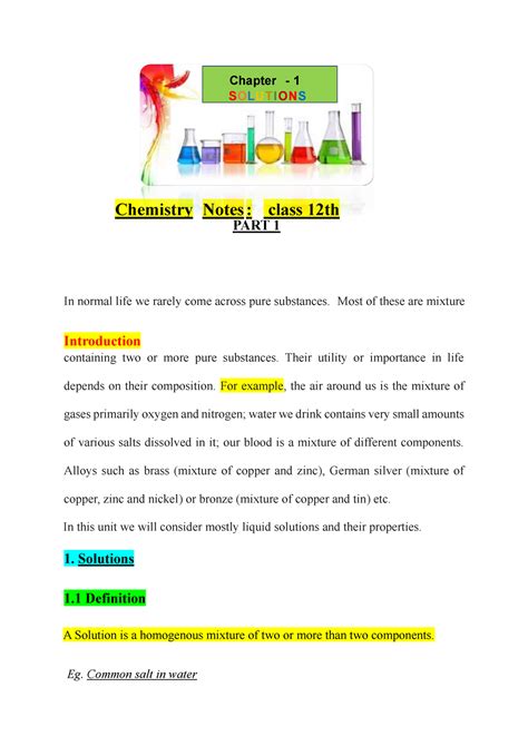 Notes On Chapter 2part 1 Introduction Containing Two Or More Pure