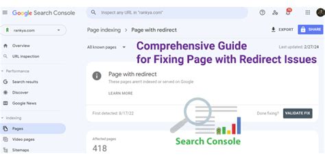 Fixing Page With Redirect Issues Search Console