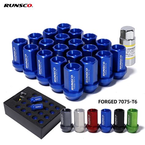 Tuercas De Rueda Hexagonales De 19mm M12x1 5 M12x1 25 Tuercas De Rueda De Carreras Forjadas