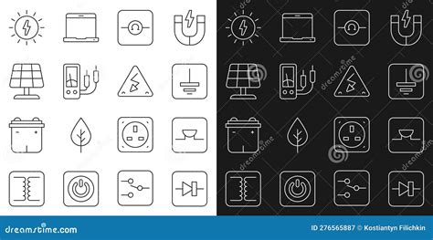 Set Line Diode In Electronic Circuit Buzzer Electrical Symbol Ground Ohmmeter Ampere Meter
