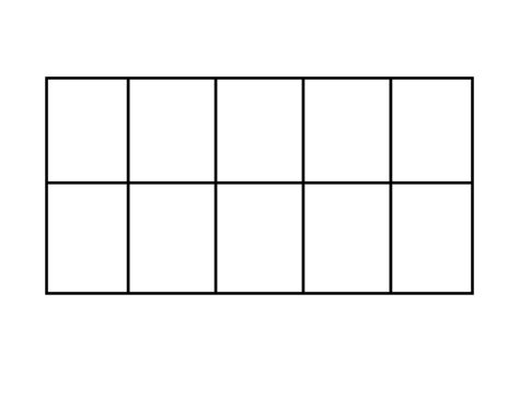 Ten Frames Template