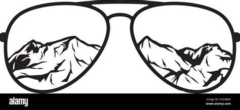 Aviator Sunglasses Drawing