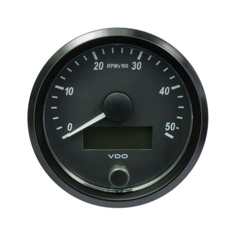 10 Stücke Vdo Singleviu Drehzahlmesser 5000 Rpm Schwarz 80mm