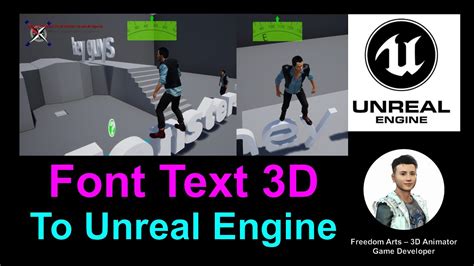 font text 3d to unreal engine full tutorial sketchup youtube