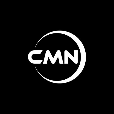 Création De Logo De Lettre Cmn Dans Lillustration Logo Vectoriel